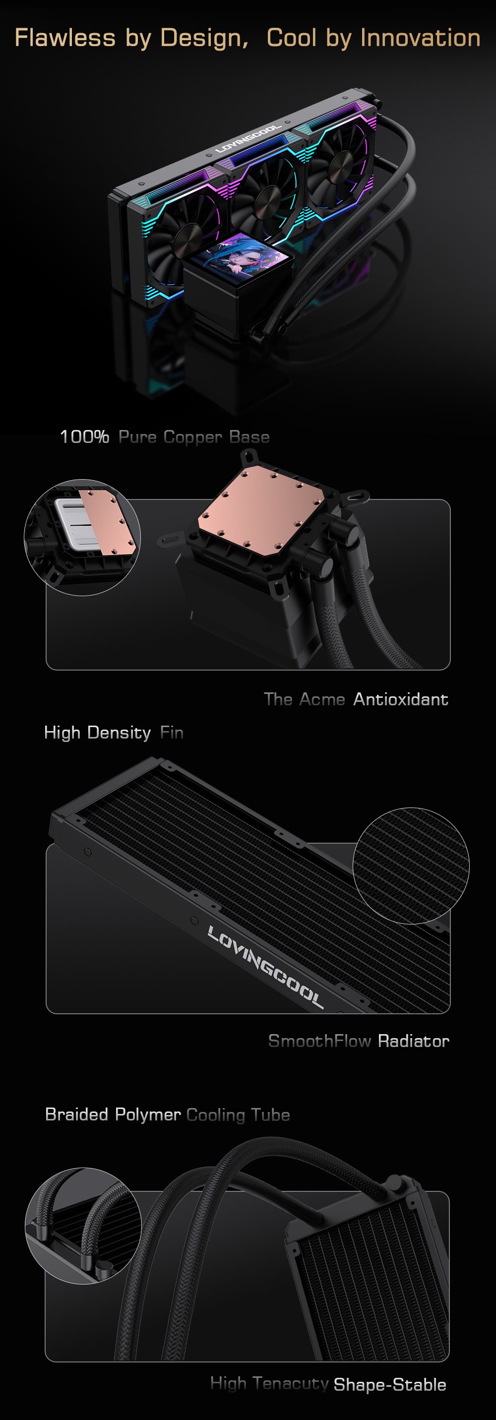 DP-01 RGB AIO Liquid Cooler - LOVINGCOOL
